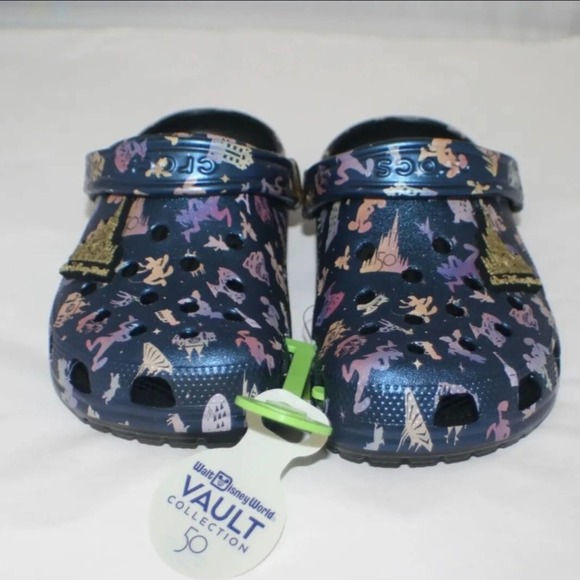 Shoes | Disney Parks Tinker Bell Clogs For Adults By Crocs M5w7 ...
